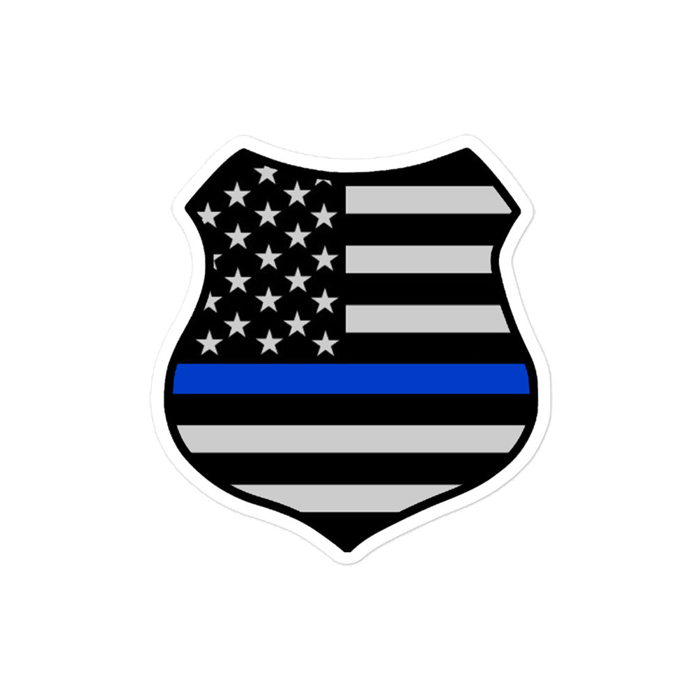 Thin Blue Line Shield Sticker - MM1 – ThinBlueLineHeroes
