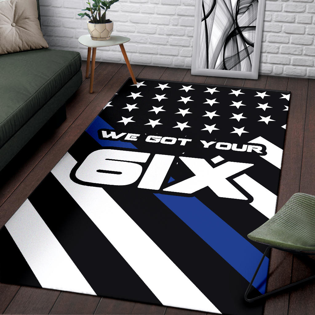 We Got Your Six - Thin Blue Line Rug – ThinBlueLineHeroes
