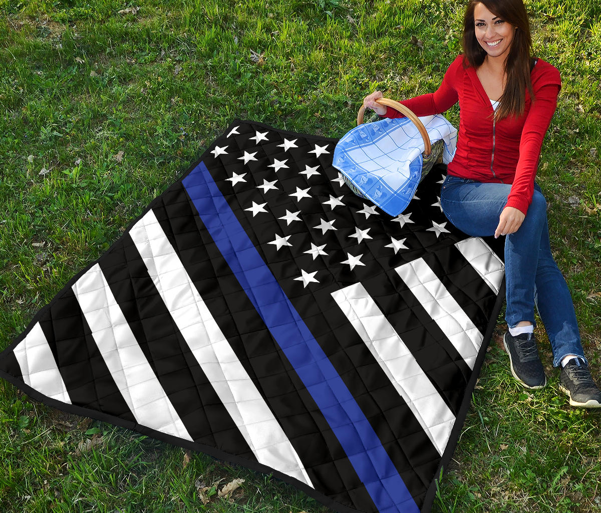 Thin Blue Line Quilt - Type 2 – ThinBlueLineHeroes